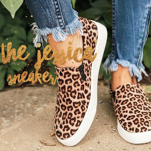 Shoes | The Jessica Leopard Print Sneaker | Poshmark
